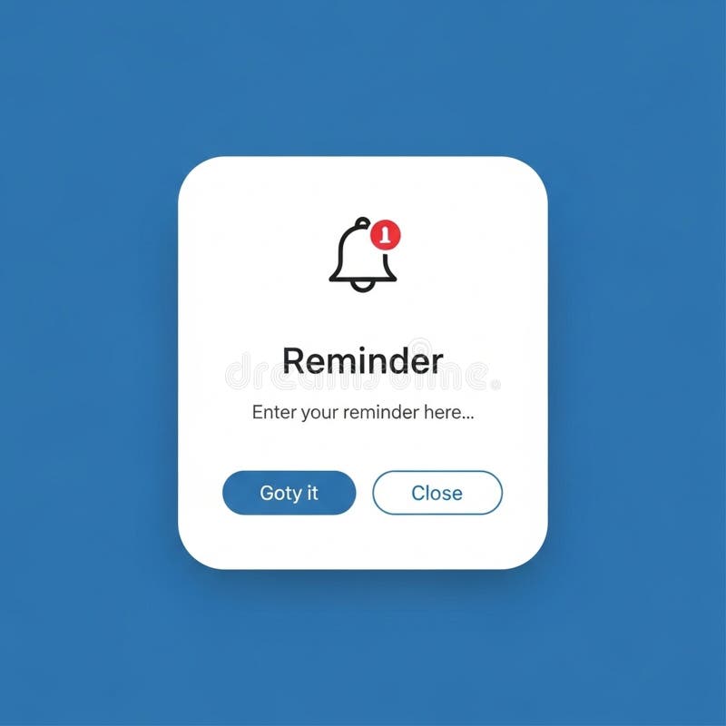 Displays Reminder Notification Stock Illustrations – 464 Displays ...