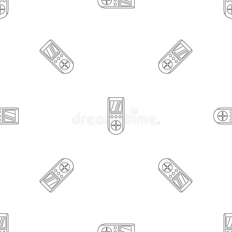 Digital Remote Control Conditioner Pattern Seamless Vector Stock Vector ...
