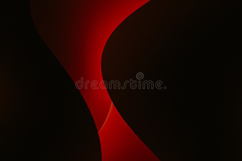 Digital Render of an Abstract Futuristic Flowing Black Red Background ...
