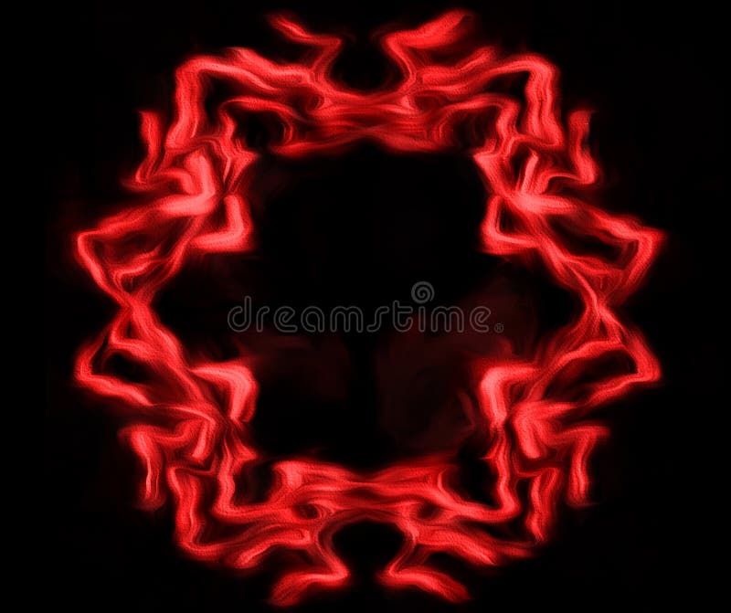 Digital Render Background Abstract Circular Red Pattern Stock ...