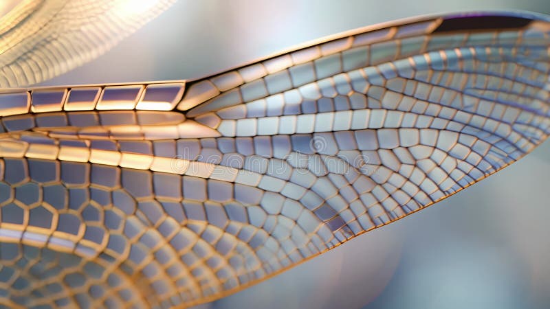 A Digital Render of a Bionic Insect Wing Texture Showcasing a Mix of ...
