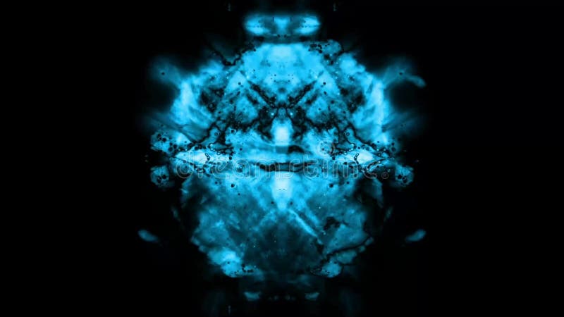 Digital Render Blue Symmetric Pattern Background Video Stock Video ...