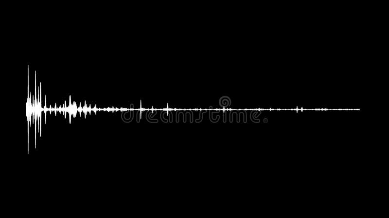 Digital Render of a Vibrating Sound Wave on a Blue Background Stock ...