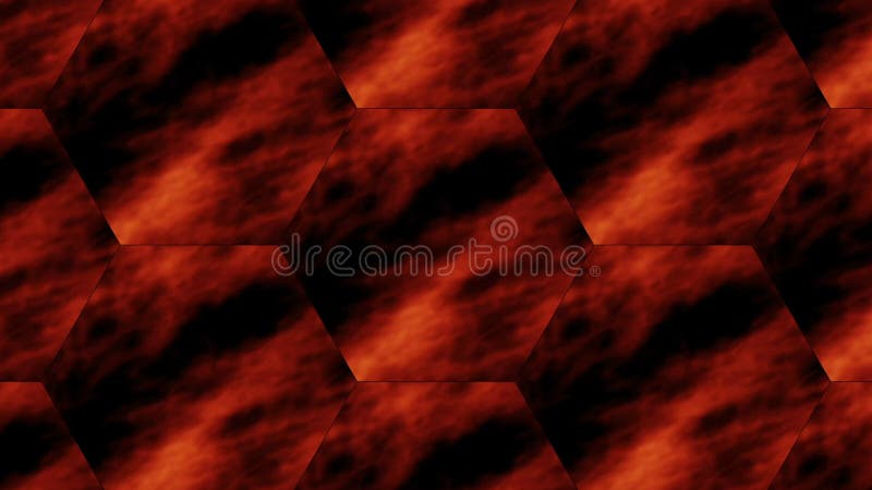 Digital Rendering Hot Fire Hexagonal Background Stock Video - Video of ...