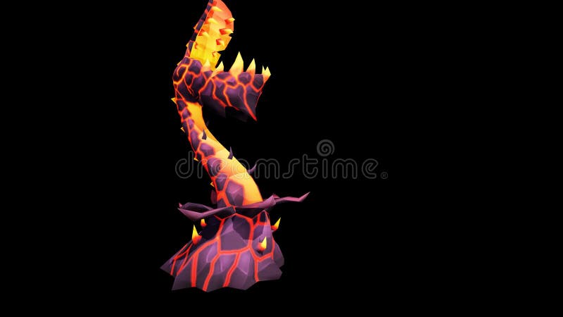 Digital Rendering Cartoon Fantasy Monster Motion Background Stock ...