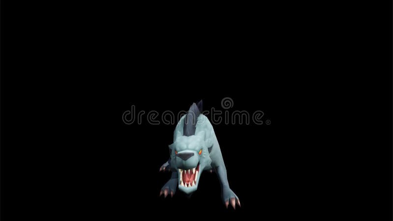 Digital Rendering Cartoon Fantasy Monster Motion Background with ...