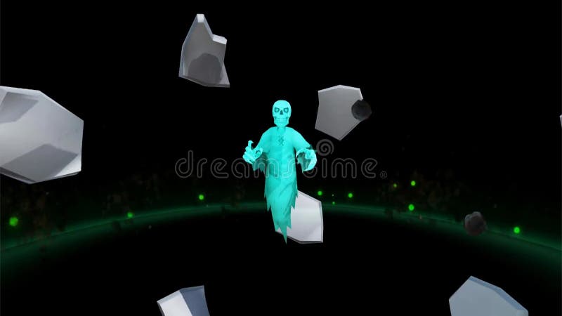 Digital Rendering Cartoon Fantasy Monster Wraith Lich Ghost Motion ...