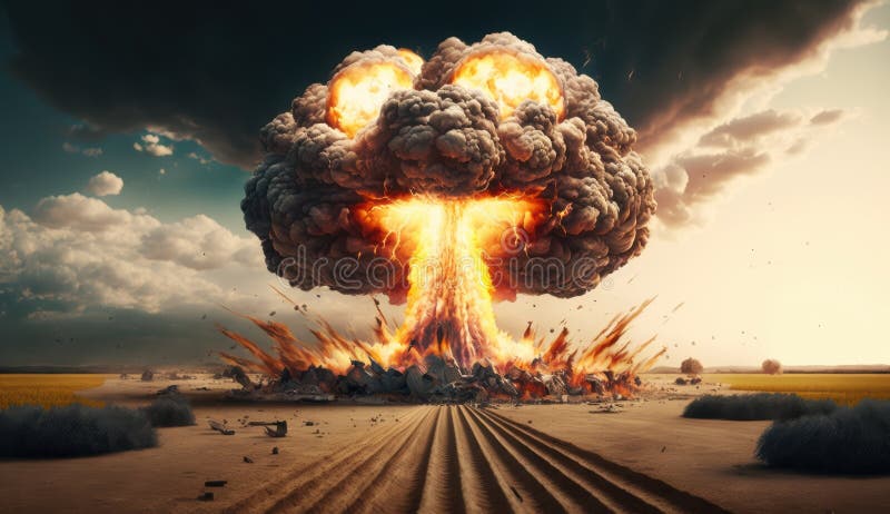 Nuclear Explosion Devastation: a Digital Rendering of Apocalyptic ...