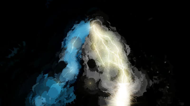 Digital Rendering Energetic High Energy Background Stock Illustration ...