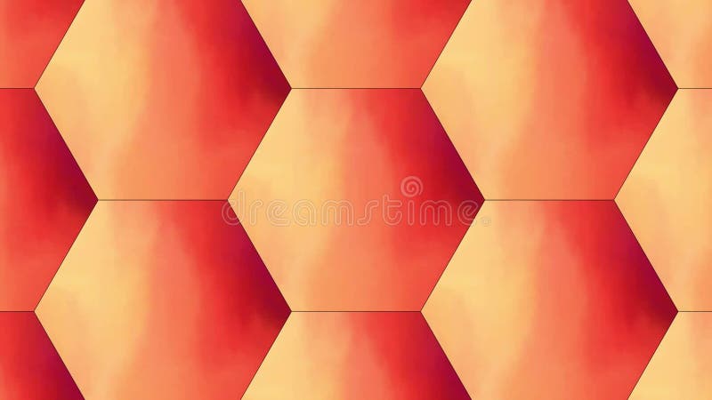 Digital Rendering Hot Fire Hexagonal Background Stock Video - Video of ...