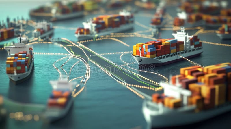 Digital Rendering of Economic Policies Visualized in Maritime Trade ...