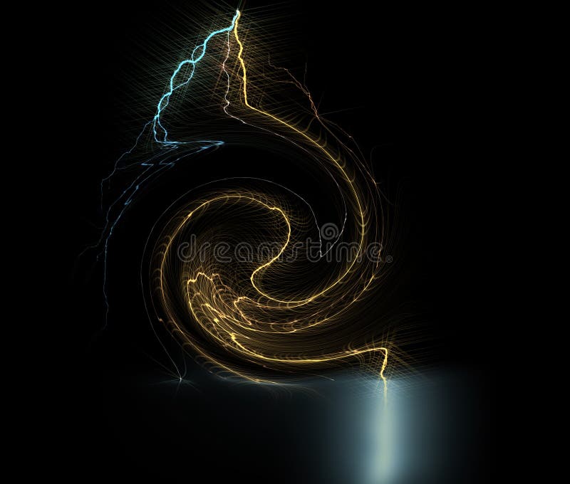 Digital Lighting Strike Electric Charge Background Stock Photo - Image ...