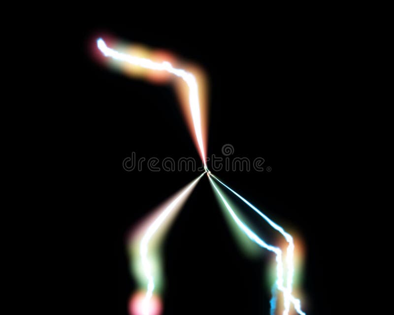 Digital Rendering Lighting Strike Electric Charge Background Stock ...