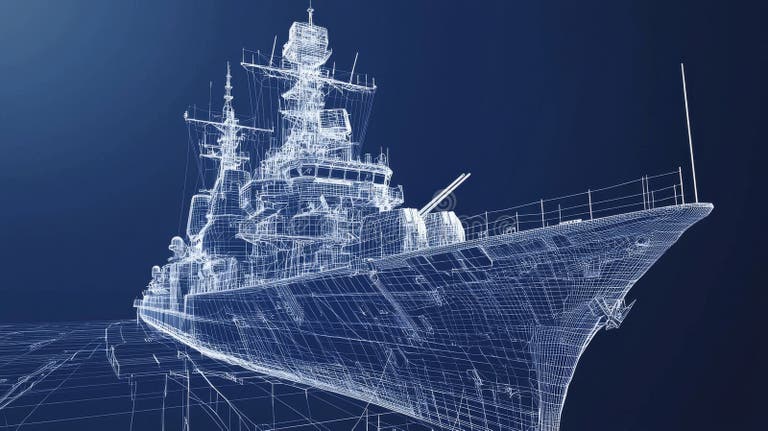 This Digital Rendering of a Naval Ship Illustrates Its Design with ...