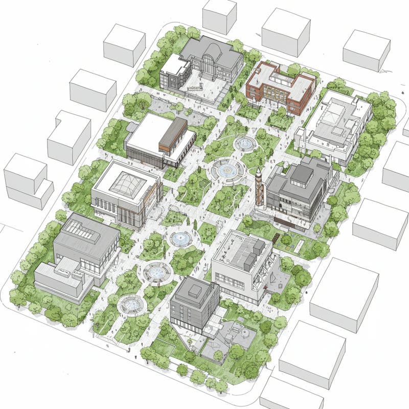 Planned Urban Campus Layout Stock Illustrations – 18 Planned Urban ...