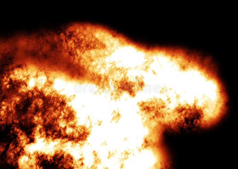 Digital Rendering Realistic Fire Background Stock Illustration ...