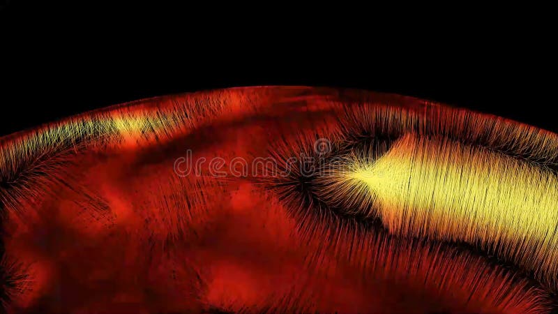 Digital Rendering Red Fire Planet Stock Illustration - Illustration of ...