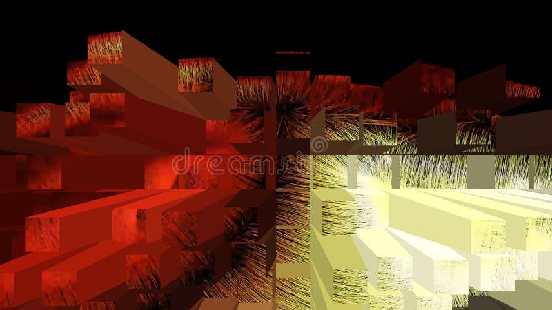 Digital Rendering Red Fire Planet Stock Illustration - Illustration of ...