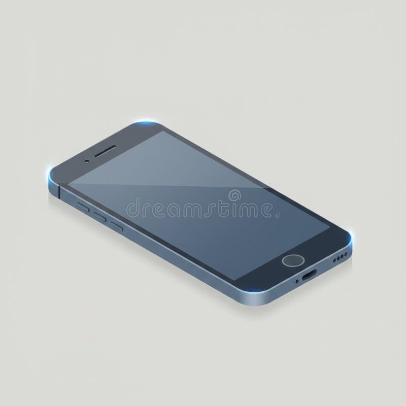 A Digital Rendering of a Smartphone with a Sleek, Angled Design. the ...