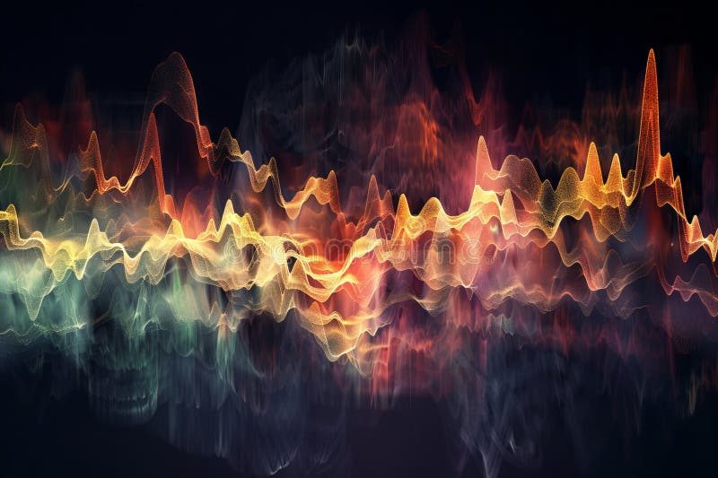 Digital Rendering of Sound Wave Frequencies in a Captivating Visual ...