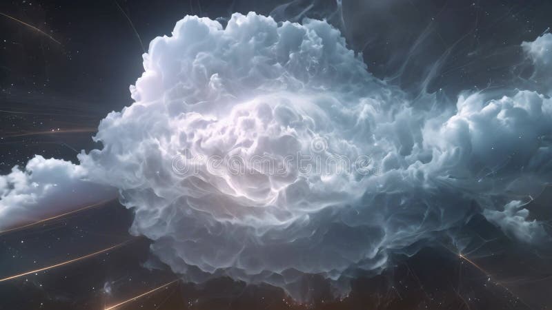 Digital Rendering of a Star Shining in the Night Sky, a Visualization ...