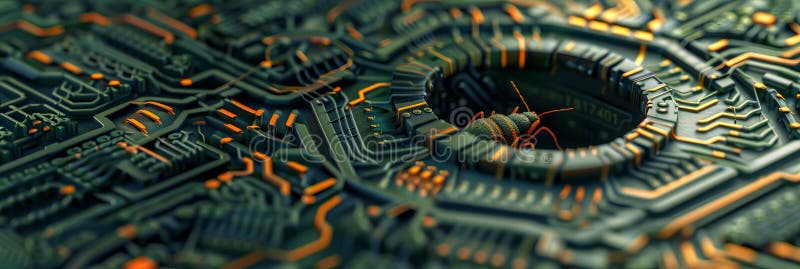 A Digital Rendering of a Tiny Mechanical Insect Trapped Inside a ...