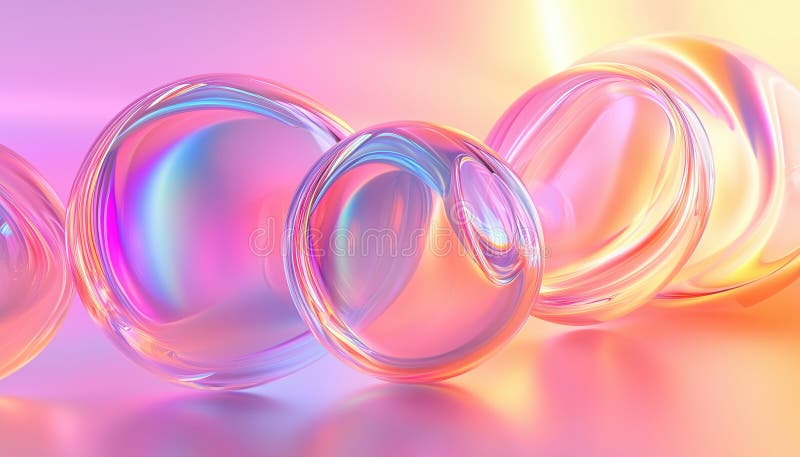 Digital Rendering of Transparent Geometric Shapes with Gradient Effects ...