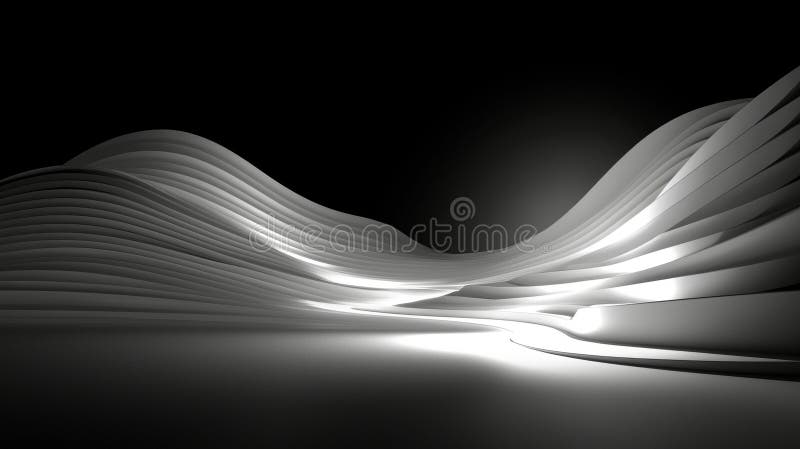 A Digital Rendering of a Wave-like Structure Composed of Overlapping ...