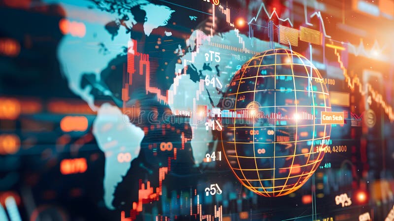 A Digital Rendering of a World Map with a Glowing Sphere Inside and ... A Digital Rendering of a World Map with a Glowing Sphere Inside and ...