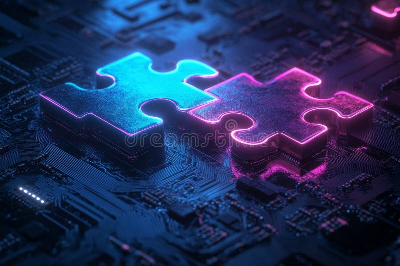 In a Digital Representation, the Abstract Tech Background Illustrates ...