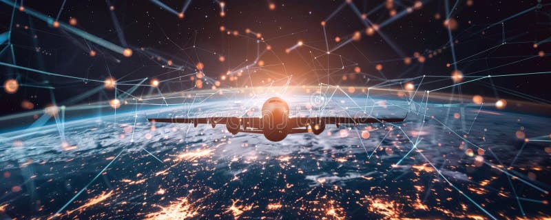 A Digital Representation of an Airplane Traversing a Networked Planet ...