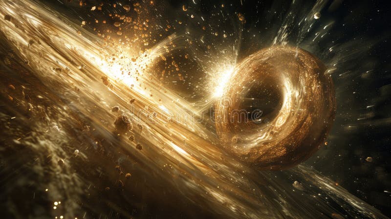 A Digital Representation of a Black Hole with a Glowing Accretion Disk ...