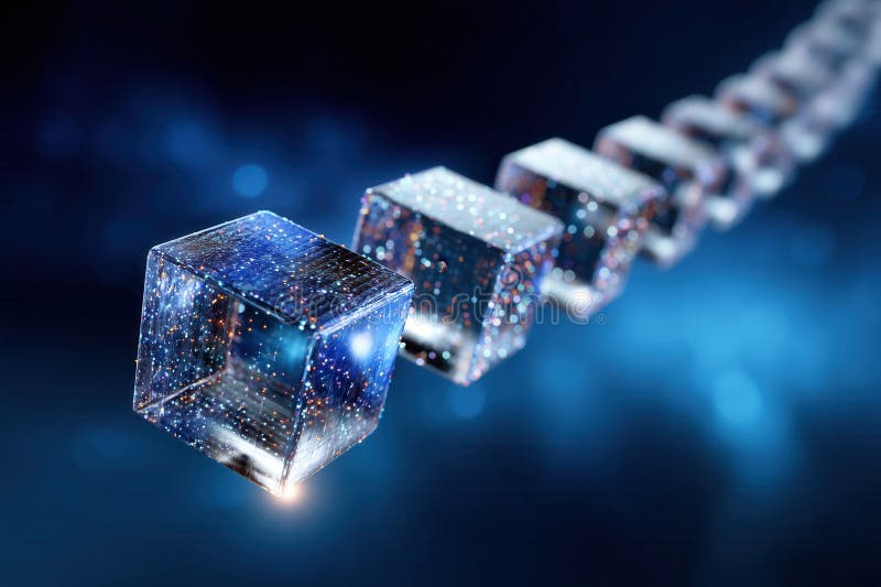 Transparent Red Blocks with Neon Lines, Elegant Luxury Background ...