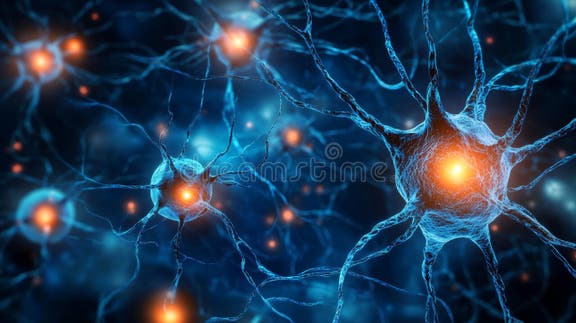 Digital Representation of Brain Activity, Showcasing the Complex ...