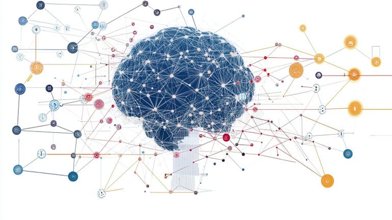 Digital Representation of Brain Interconnected with Various Nodes and ...