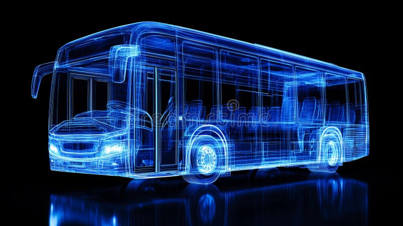 3d Wireframe Design Bus Stock Illustrations – 92 3d Wireframe Design ...