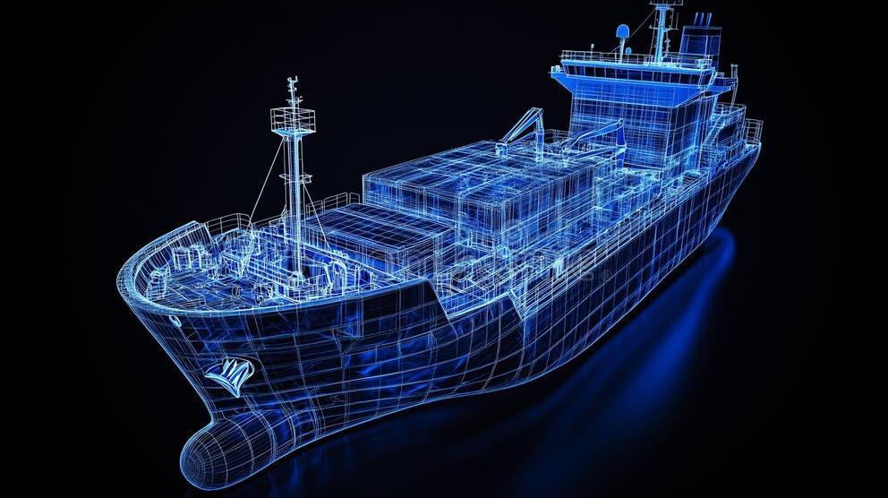 Cargo Ship Blueprint Stock Illustrations – 1,658 Cargo Ship Blueprint ...