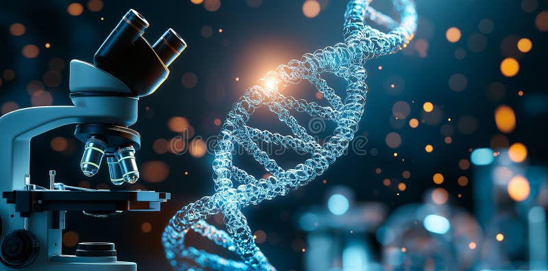 Digital Representation of DNA Double Helix with Microscope in ...
