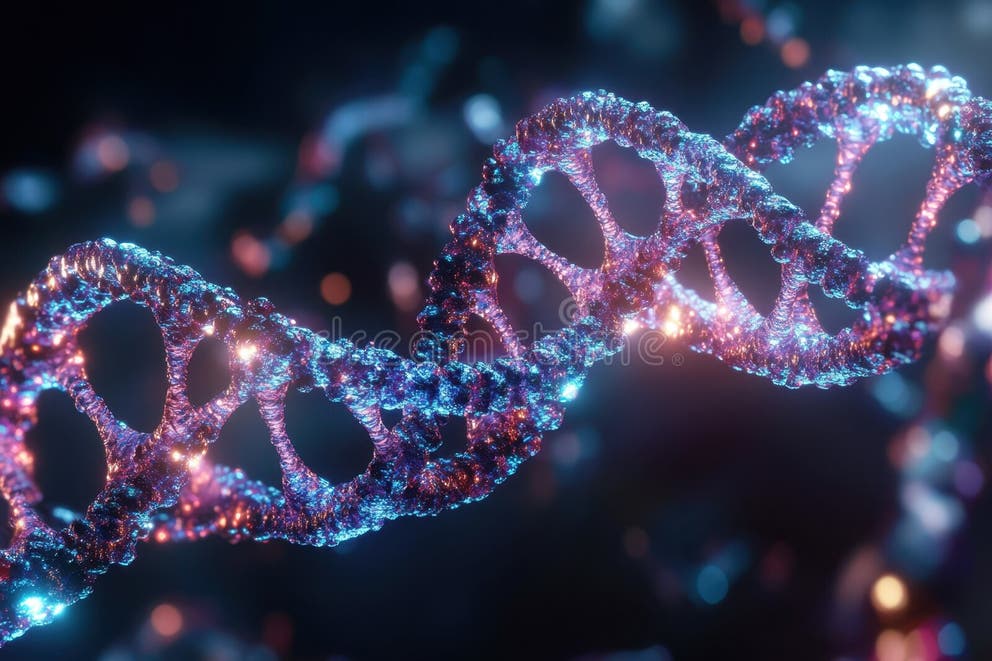 Digital Representation of a Double Helix Illustrating the Complexity of ...