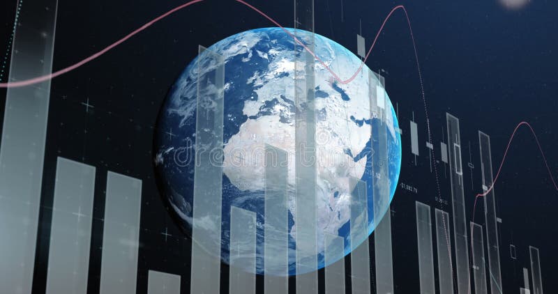 A Digital Representation of Earth with Data Charts and Graphs ...