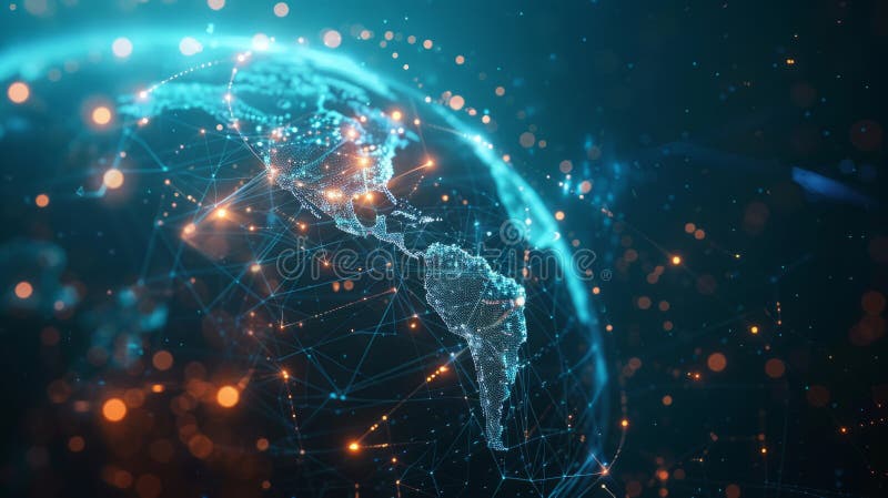 A Digital Representation of the Earth with a Network Overlay ...