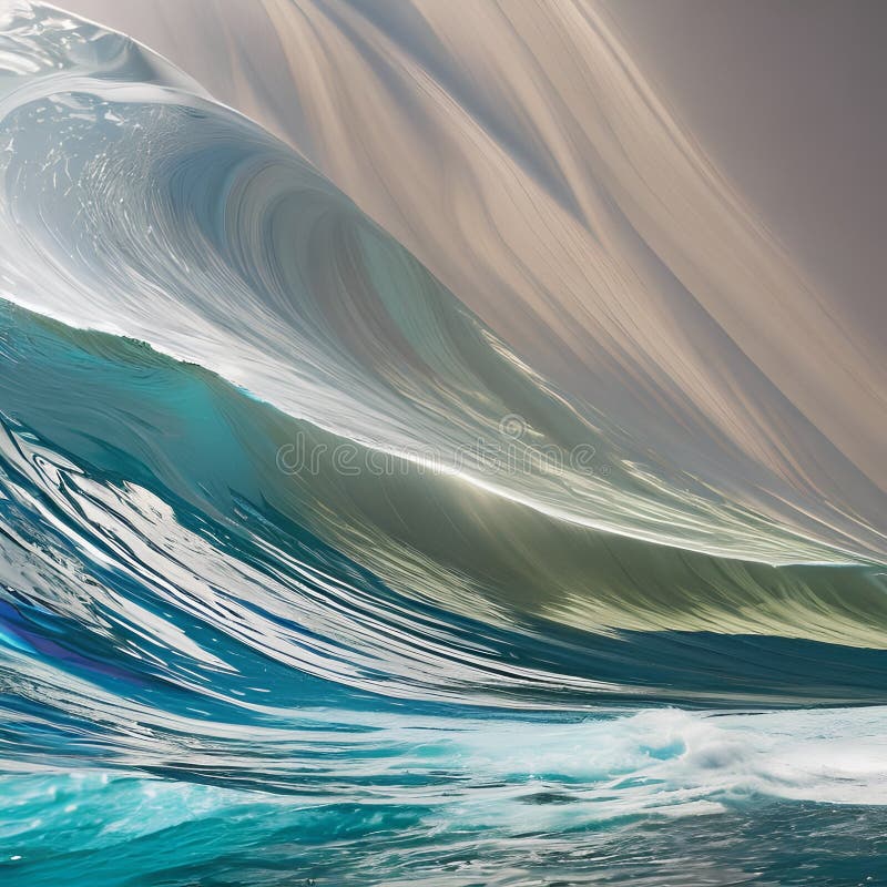 A Digital Representation of the Elements of Water and Air, with Fluid ...