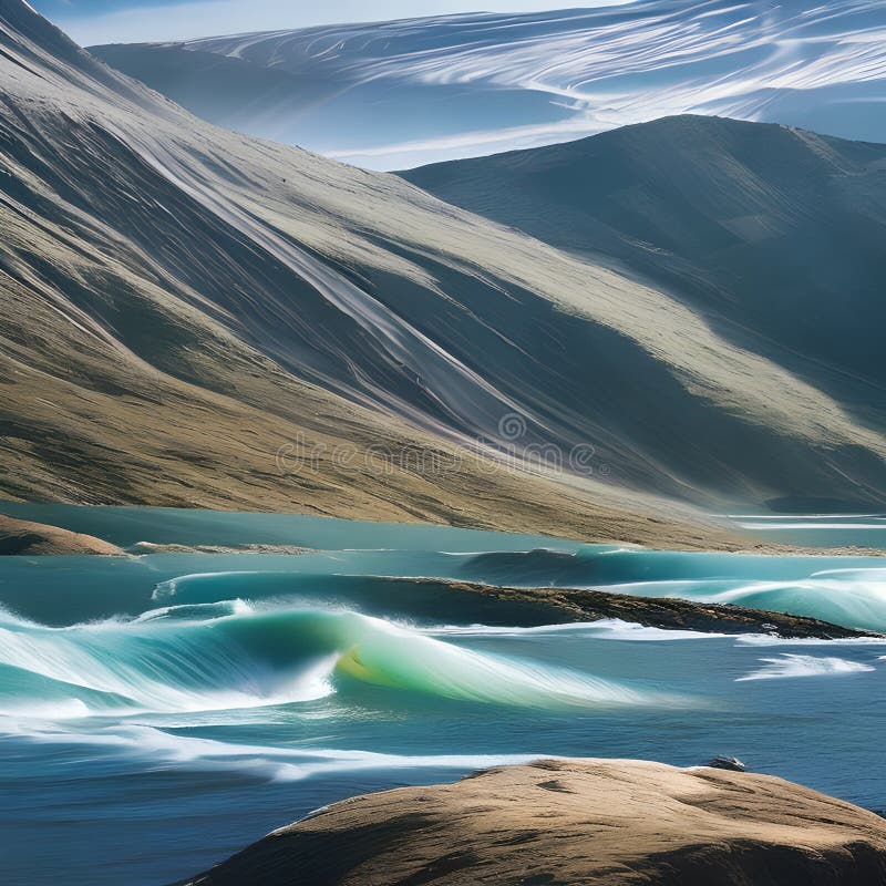 A Digital Representation of the Elements of Water and Air, with Fluid ...