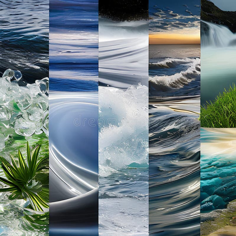 A Digital Representation of the Elements of Water and Air, with Fluid ...