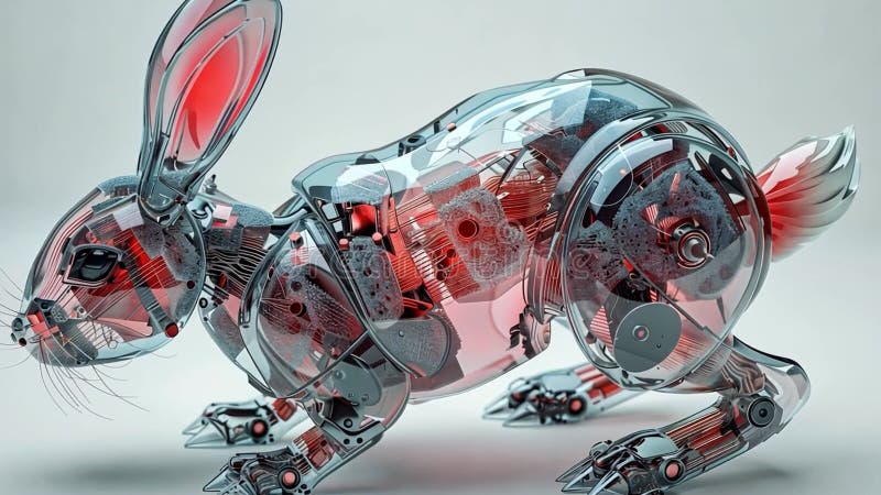 Digital Representation of a Futuristic Robotic Rabbit Inspired by ...