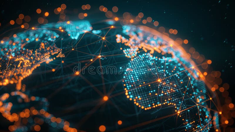 Digital Representation of Global Connectivity. Bright Lights and a ...