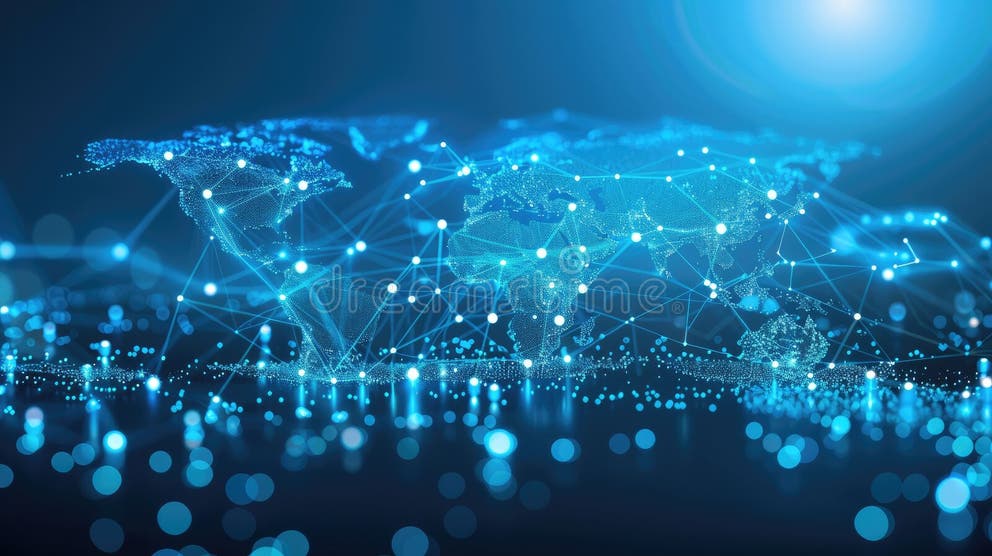 A Digital Representation of Global Connectivity Featuring a Network of ...