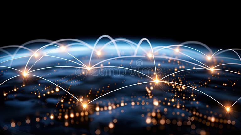 A Digital Representation of Global Connectivity Featuring a Network of ...