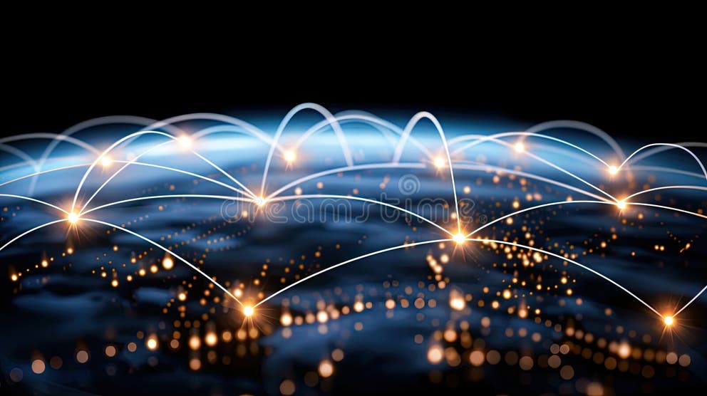 A Digital Representation of Global Connectivity Featuring a Network of ...