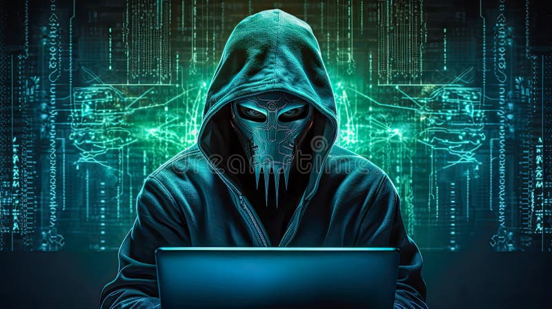 A Digital Representation of a Hacker in Mask, Depicting Concerns ...